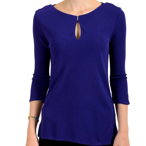 Hugo Boss | Tops | Hugo Boss Womens Epina Bright Purple 34 Sleeve ...